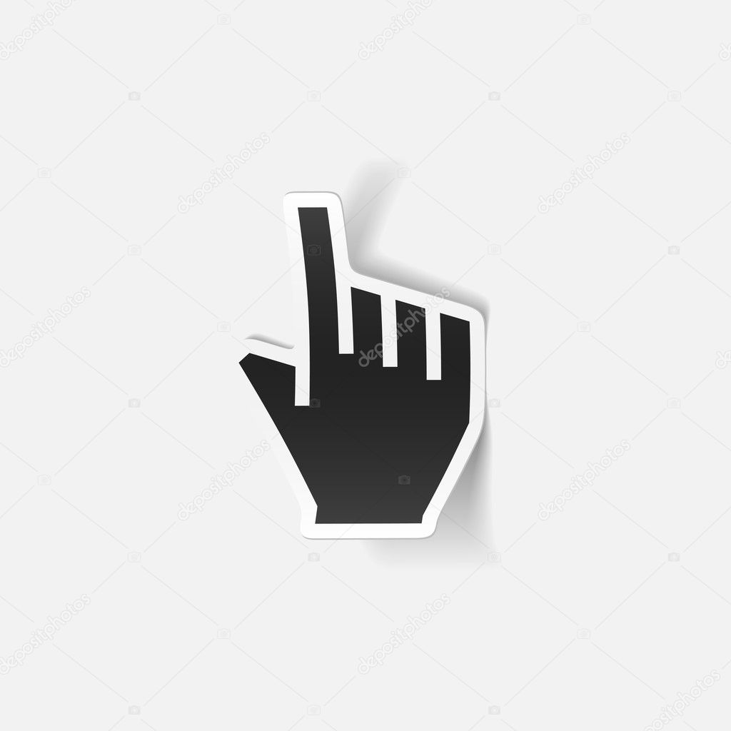 Realistic design element: cursor, hand Stock Vector by ©Palau83 42739383