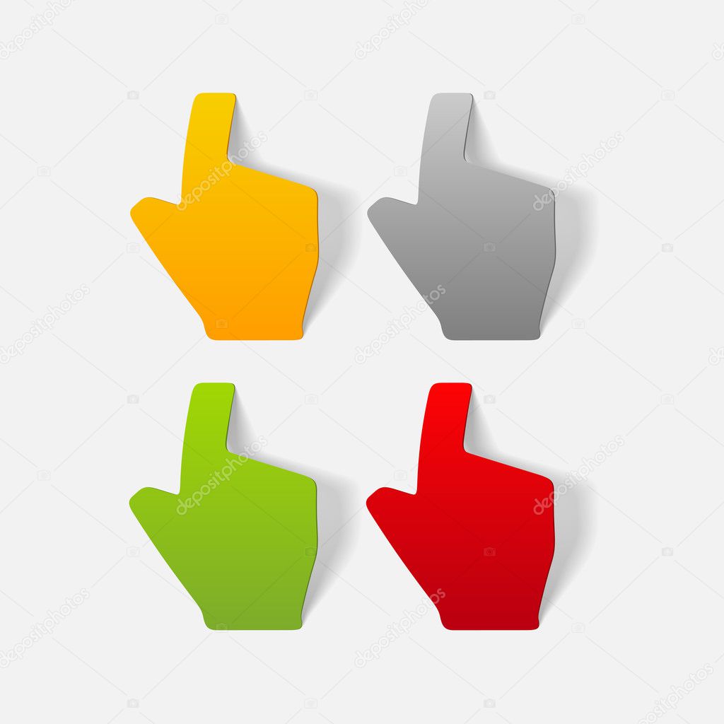 Realistic design element: cursor, hand Stock Vector by ©Palau83 42739587