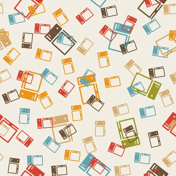 Seamless background: monitor, computer, system Stock Vector Image by ...