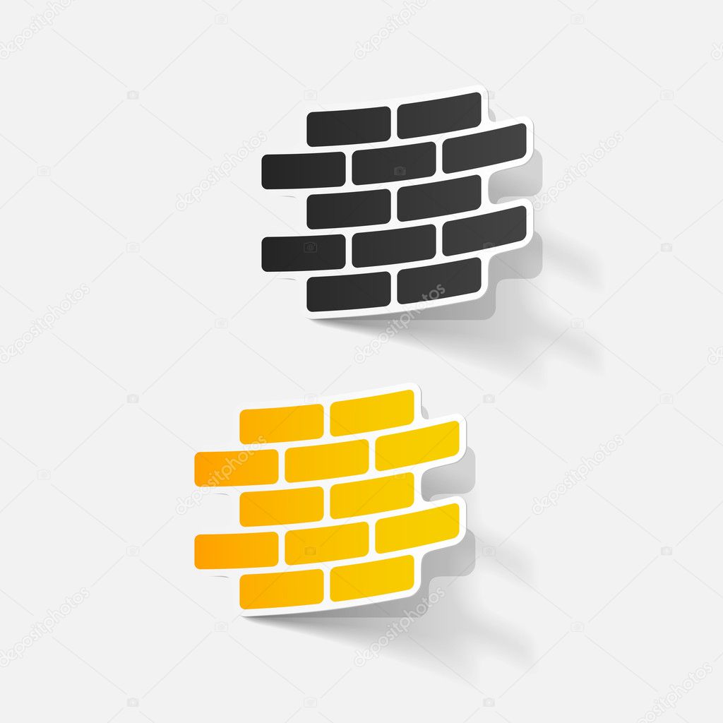Realistic design element: brick, construction Stock Vector Image by ...