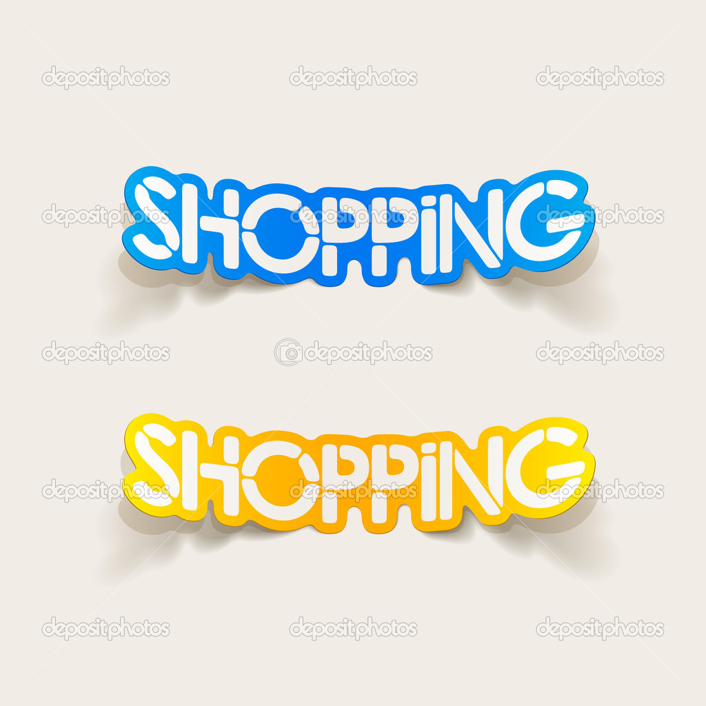 Realistic design element: shopping Stock Vector by ©Palau83 43219729