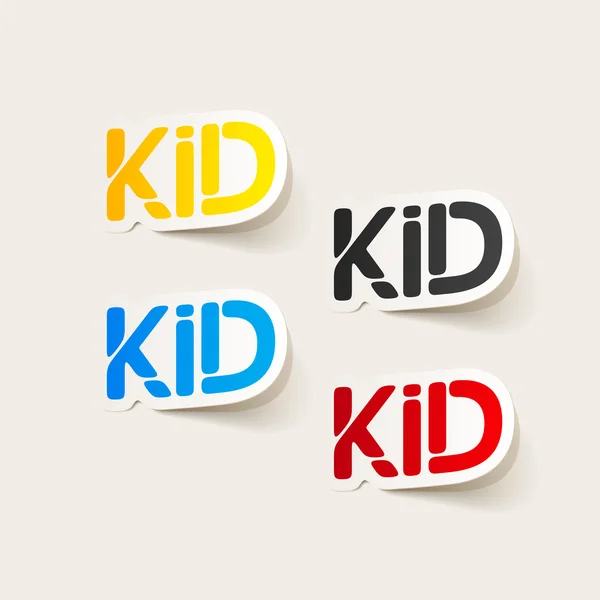 Realistic design element: kids Stock Vector by ©Palau83 43235051