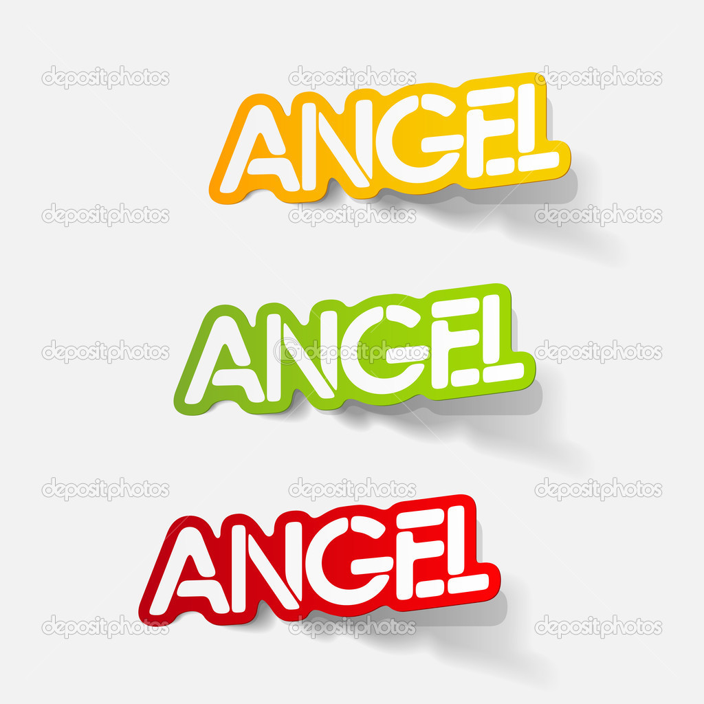 Realistic design element: angel Stock Vector Image by ©Palau83 #43220223