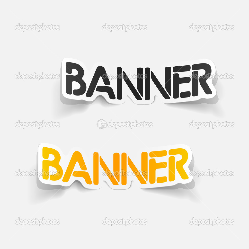 Realistic design element: banner Stock Vector by ©Palau83 43221687
