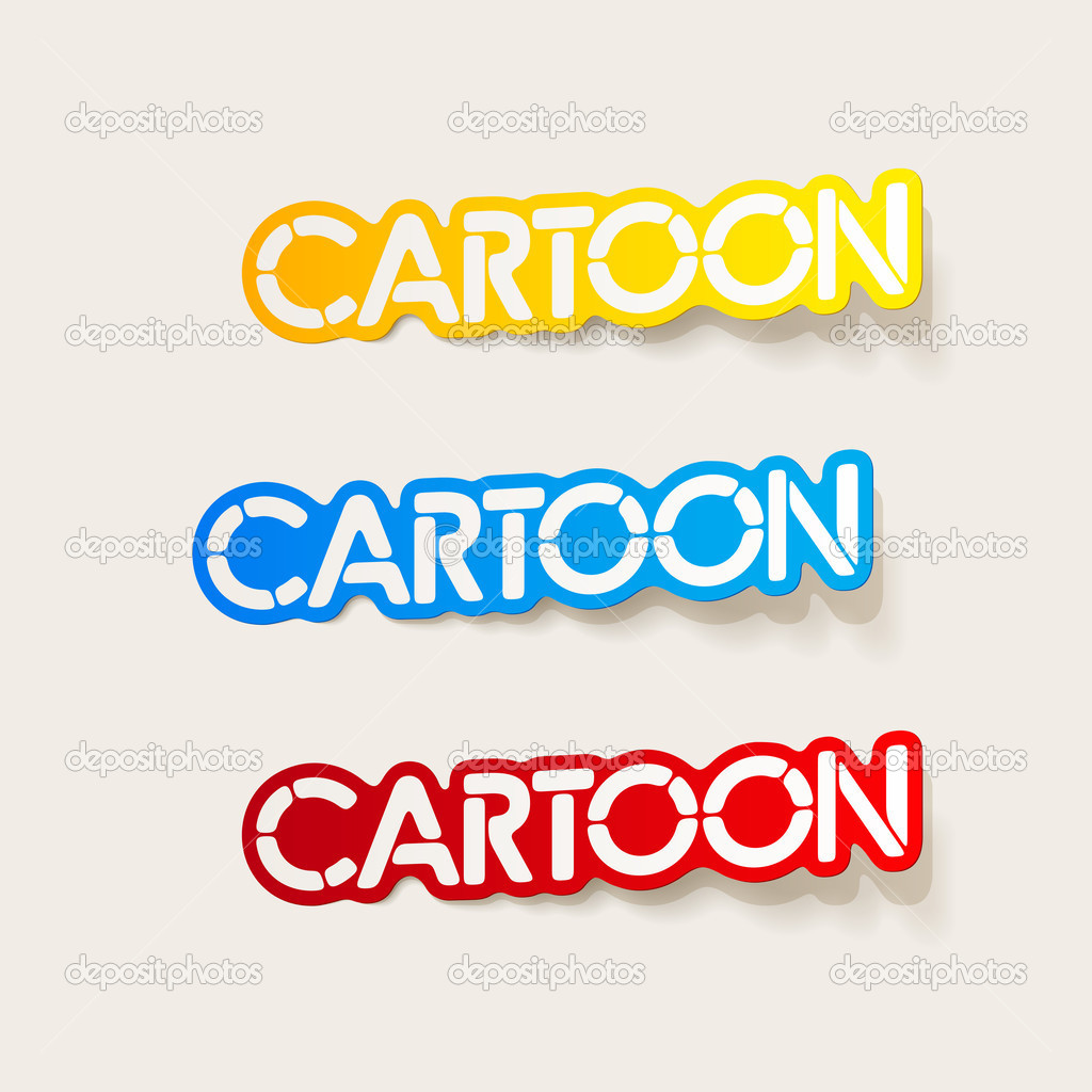 Realistic design element: cartoon Stock Vector by ©Palau83 43222495
