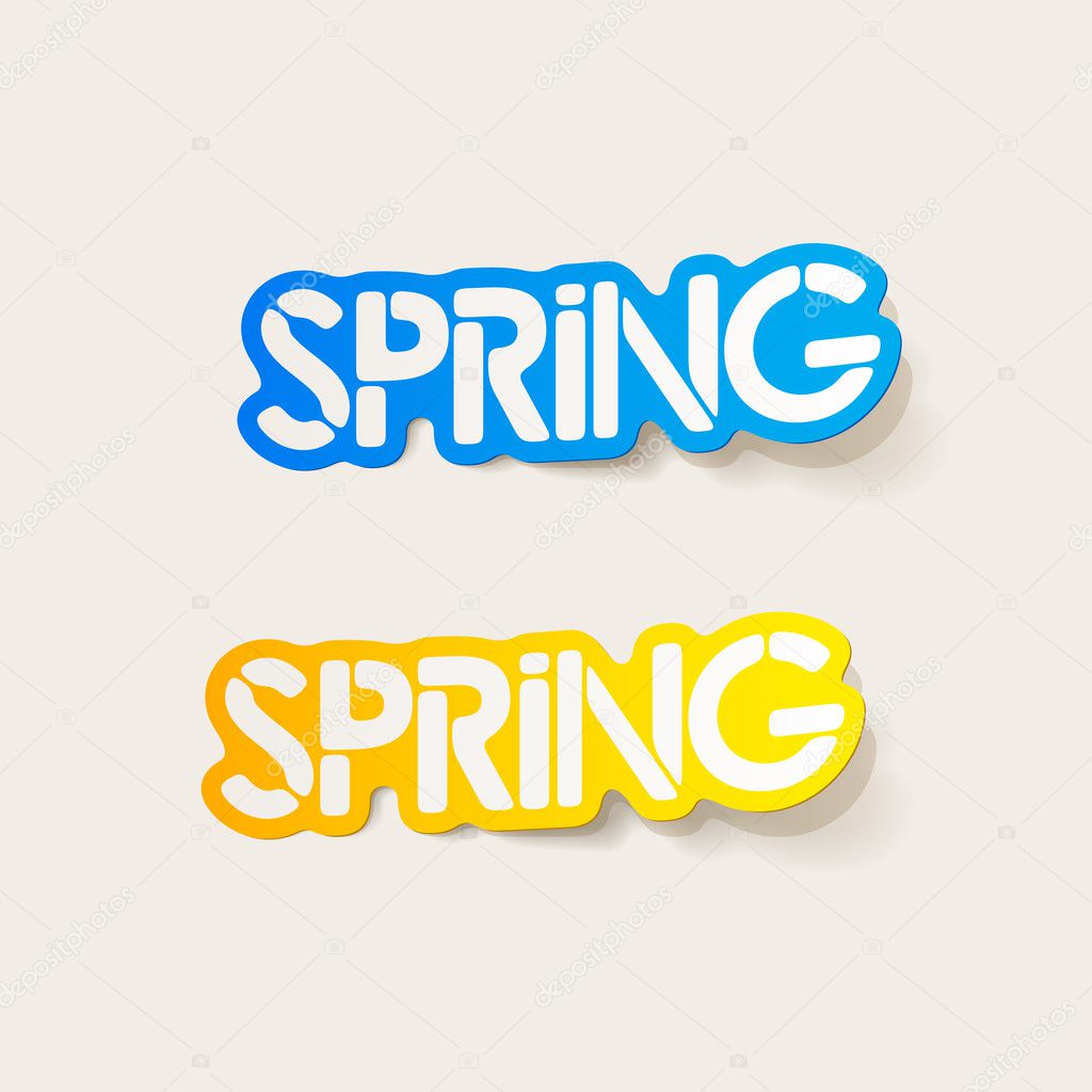 Realistic design element: spring Stock Vector by ©Palau83 43224455