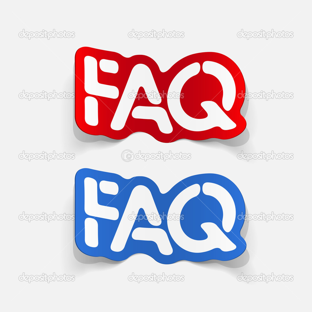 Realistic design element: FAQ Stock Vector Image by ©Palau83 #43237157