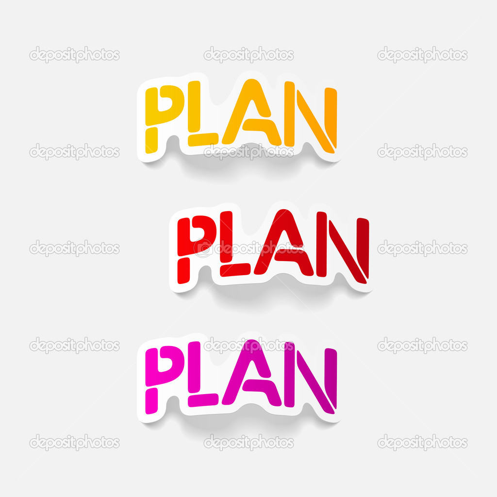 Realistic design element: PLAN Stock Vector by ©Palau83 43237277