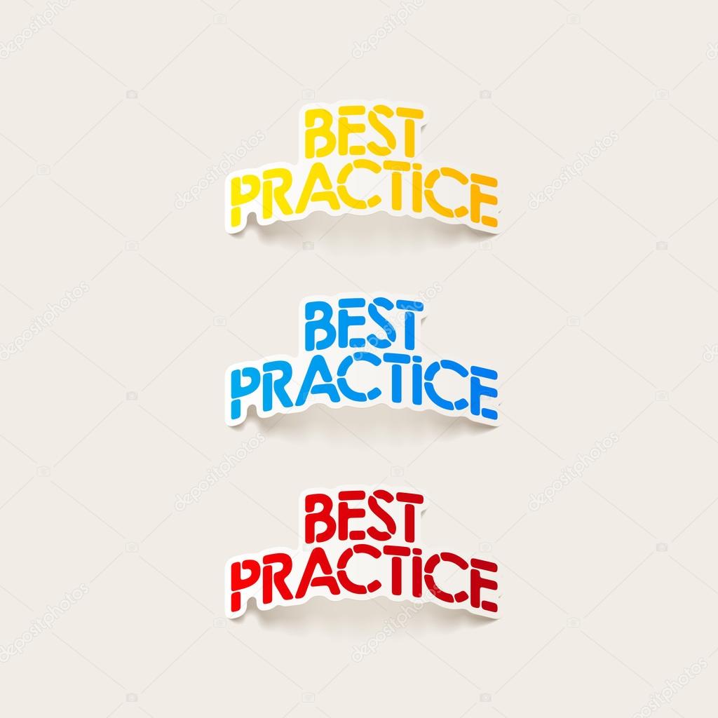 Realistic design element: best practice Stock Vector Image by ©Palau83 ...