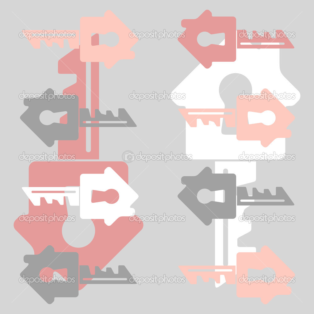 Vector home, house, building, key Stock Vector Image by ©Palau83 #43632437