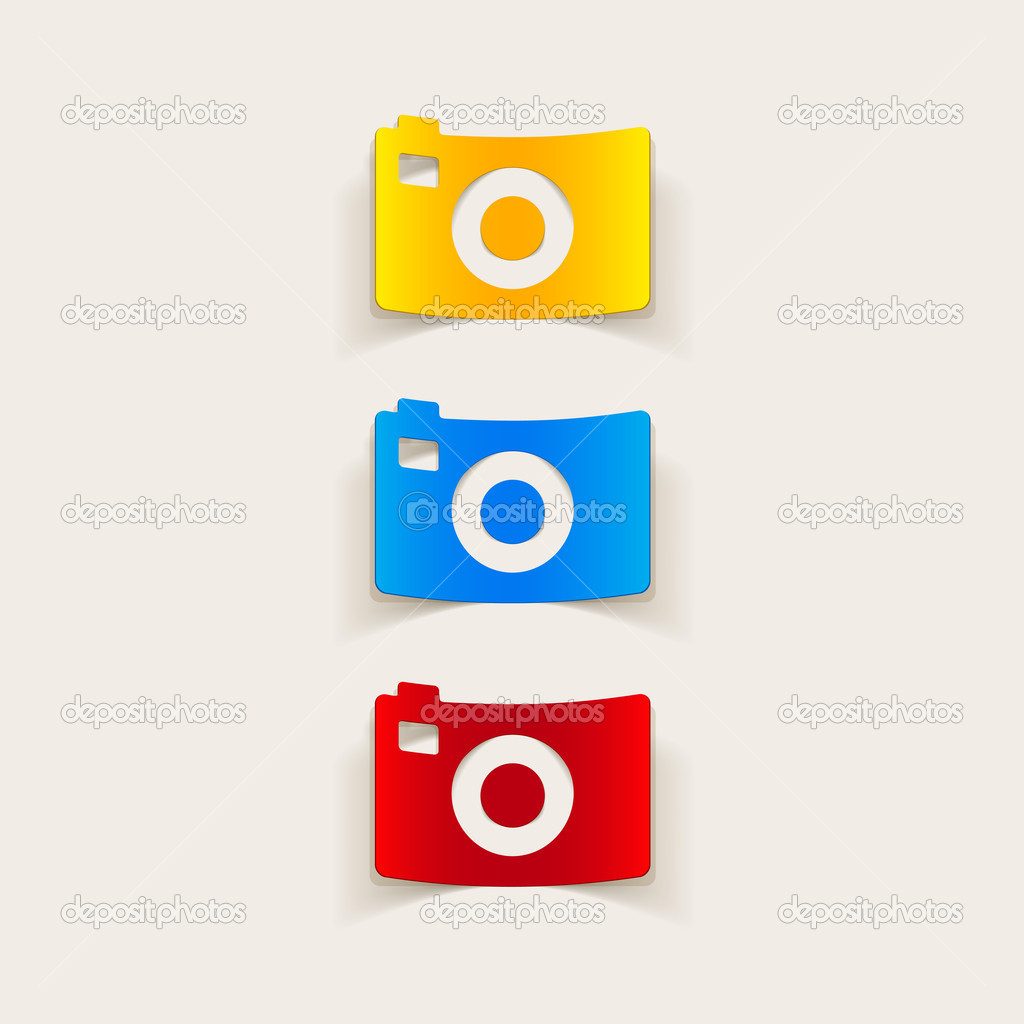 Realistic design element: camera Stock Vector Image by ©Palau83 #44092473