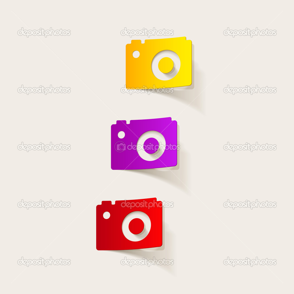 Realistic design element: camera Stock Vector Image by ©Palau83 #44092605