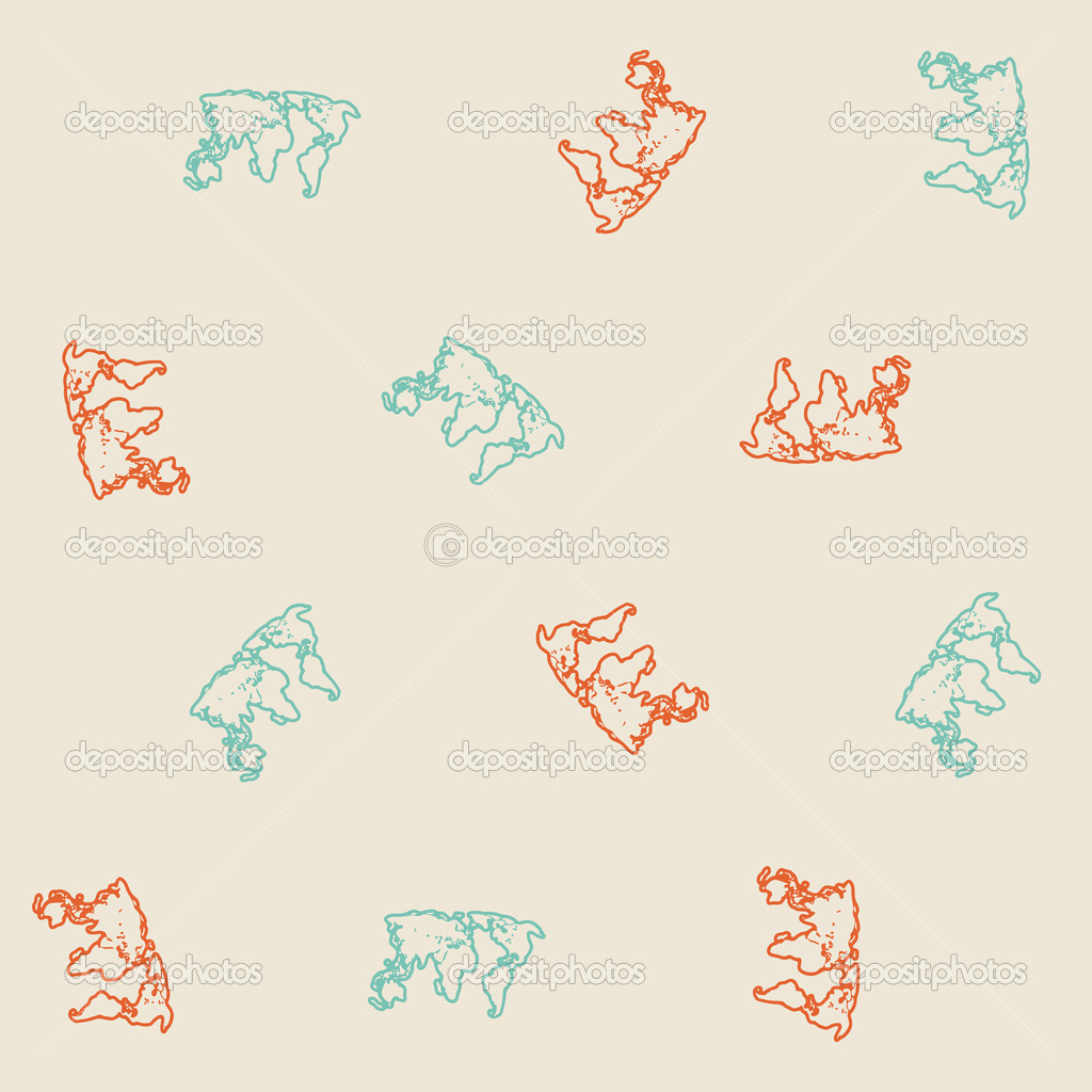 Seamless background: map Stock Vector Image by ©Palau83 #44101363