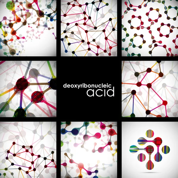 Set of beautiful structure DNA molecule Stock Vector Image by ©Palau83 ...