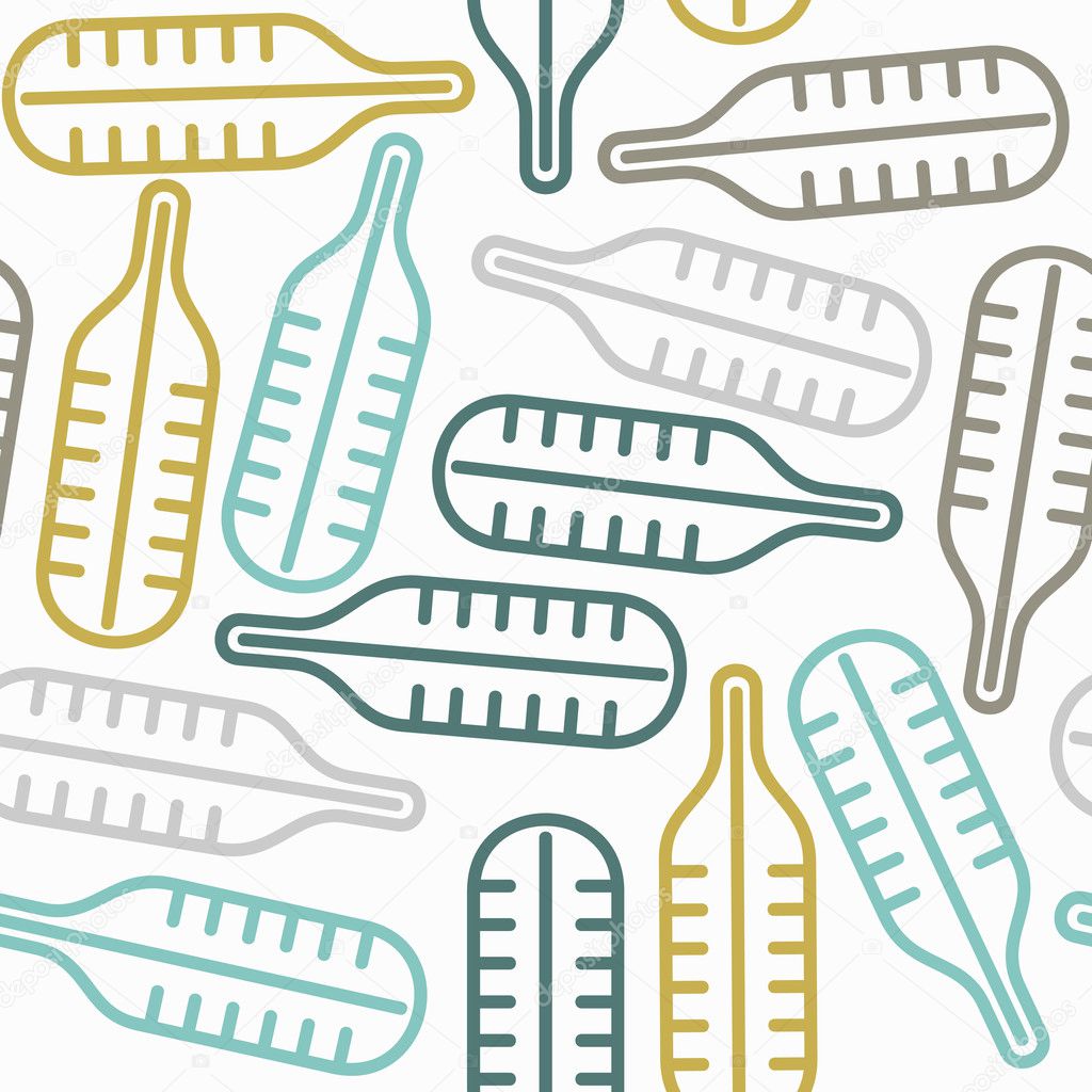 Seamless background: thermometer Stock Vector Image by ©Palau83 #44685773