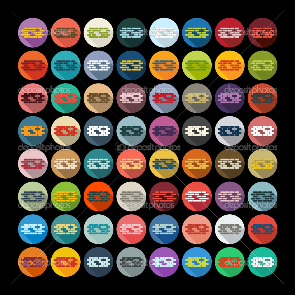 Flat design: brick Stock Vector by ©Palau83 45071841