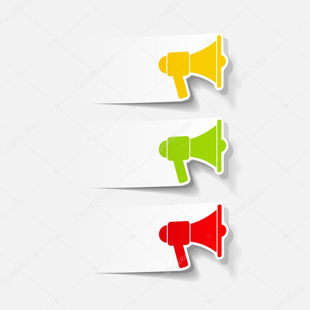 Realistic design element: megaphone Stock Vector Image by ©Palau83 ...