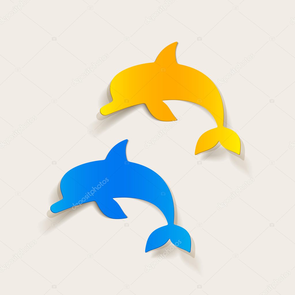 Realistic design element: dolphin Stock Vector Image by ©Palau83 #45424871