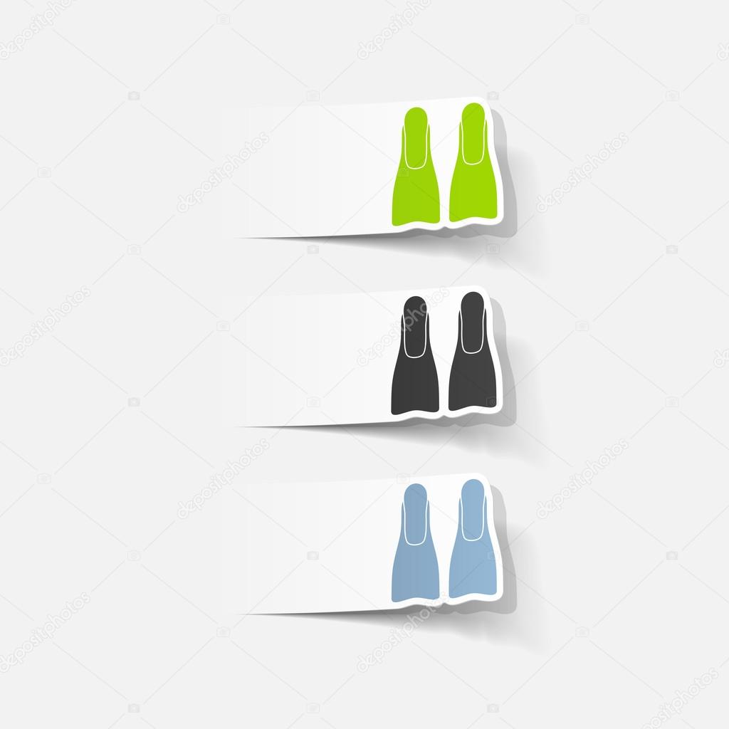 Realistic design element: flipper Stock Vector Image by ©Palau83 #45431697