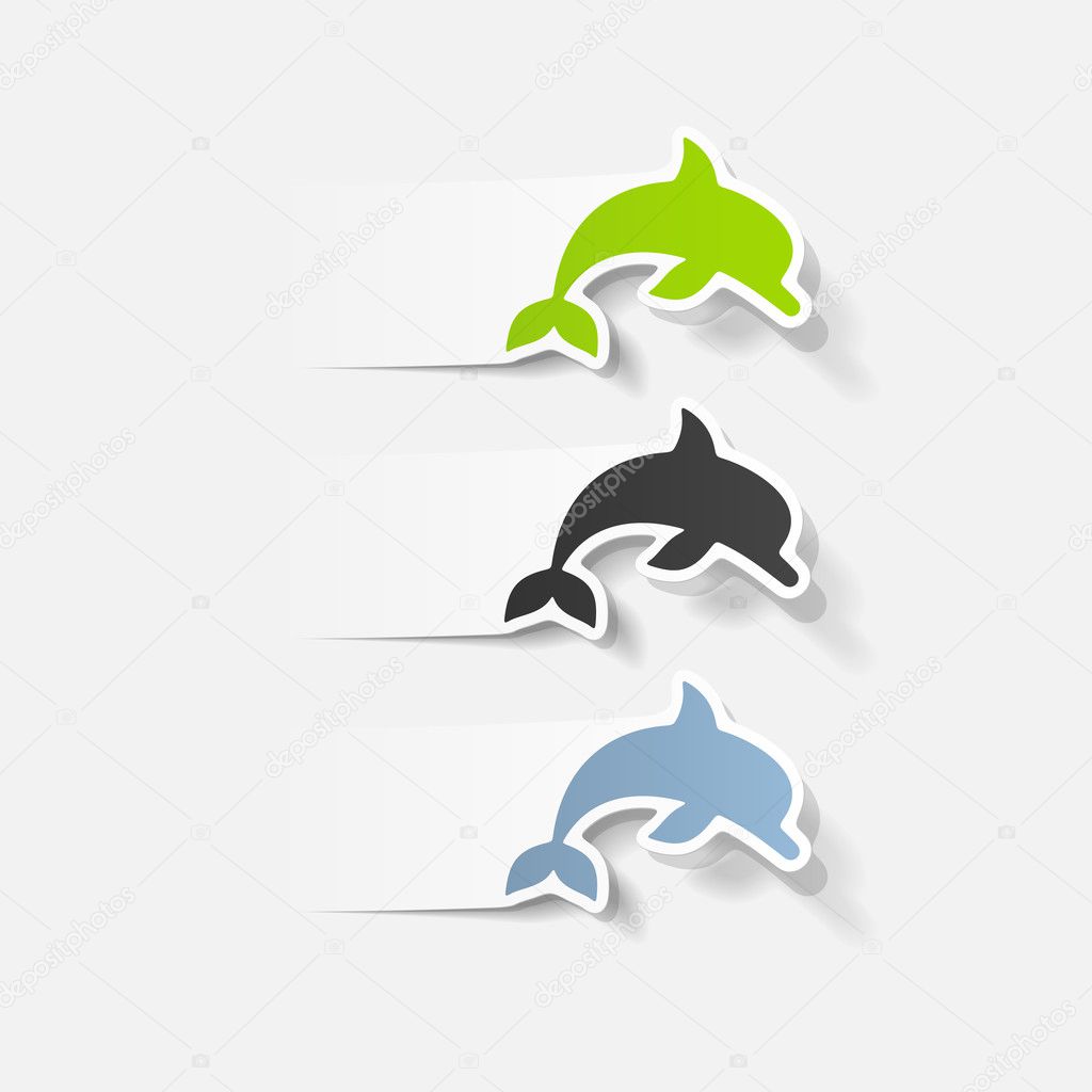 Realistic design element: dolphin Stock Vector Image by ©Palau83 #45431719