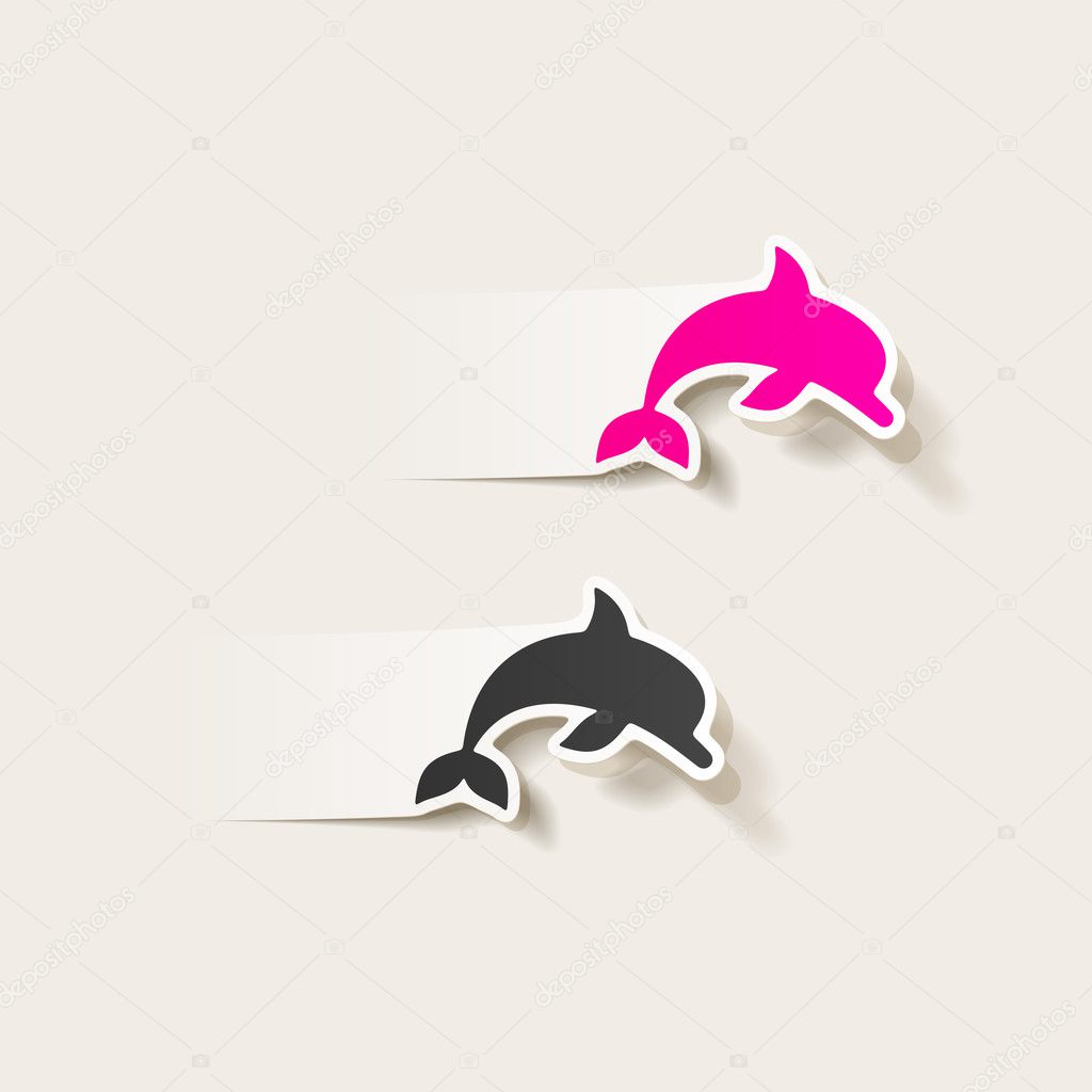 Realistic design element: dolphin Stock Vector by ©Palau83 45461671