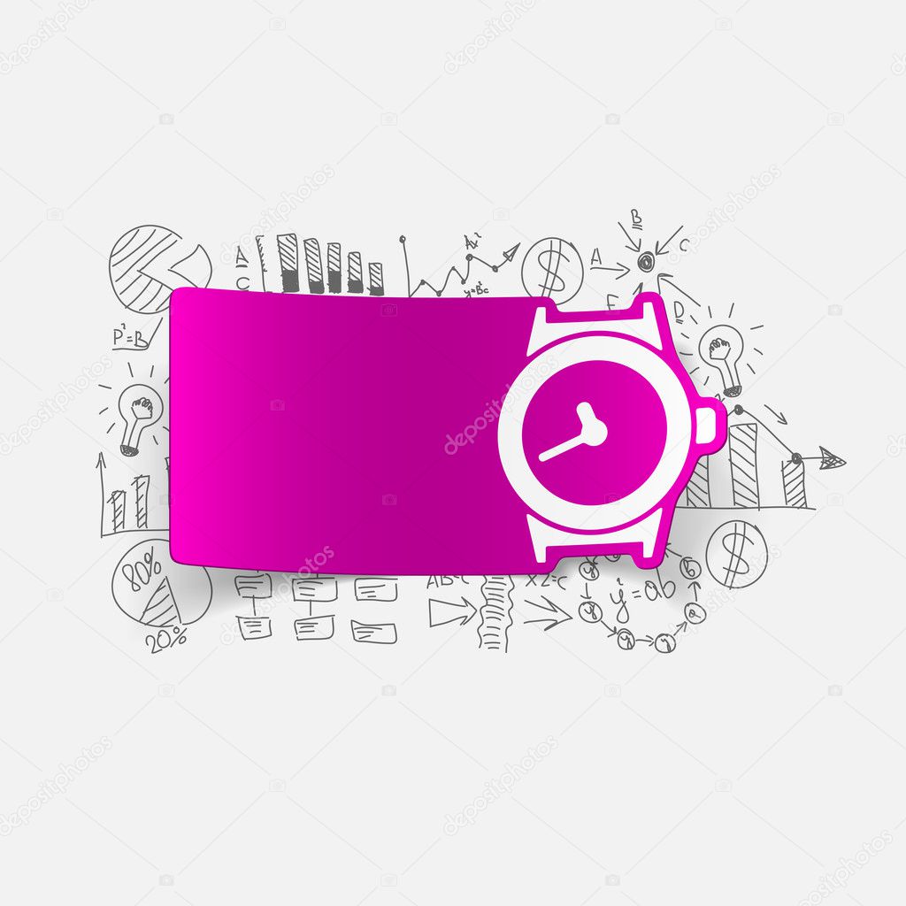 Drawing business formulas: watch Stock Vector by ©Palau83 47812015