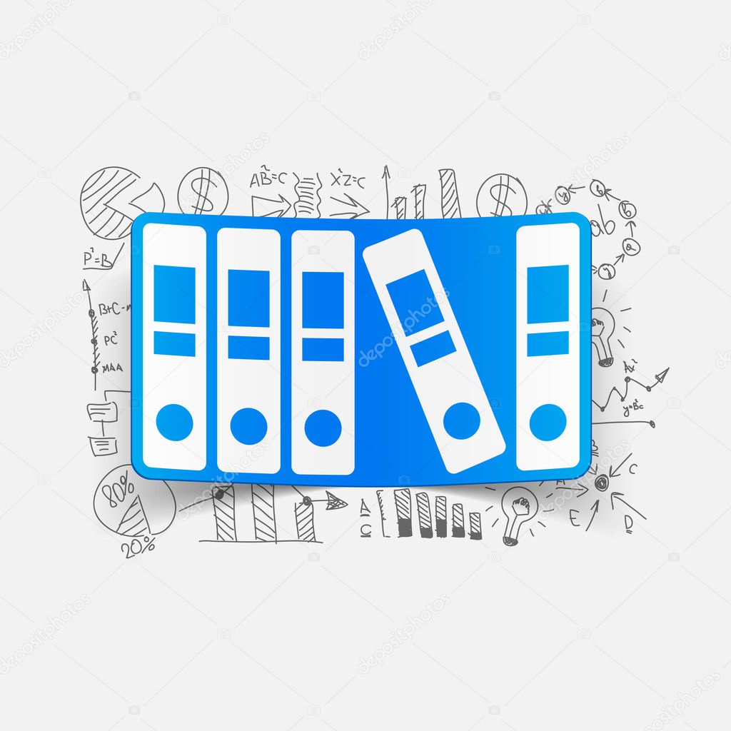 Drawing business formulas: folder Stock Vector by ©Palau83 48102641