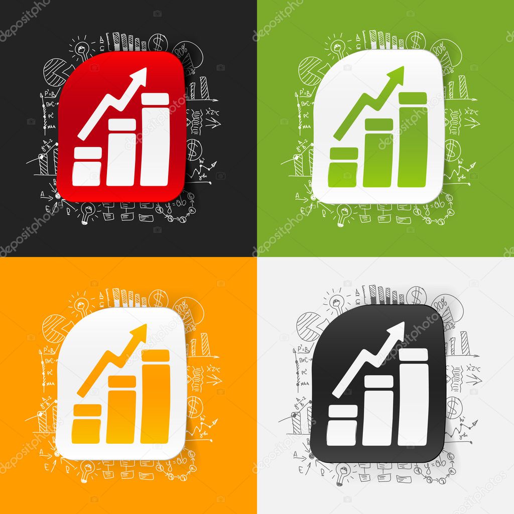Drawing business formulas: chart Stock Vector Image by ©Palau83 #48102817
