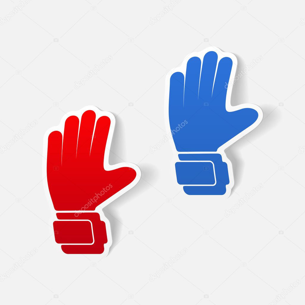 Gloves stickers Stock Vector by ©Palau83 48551227