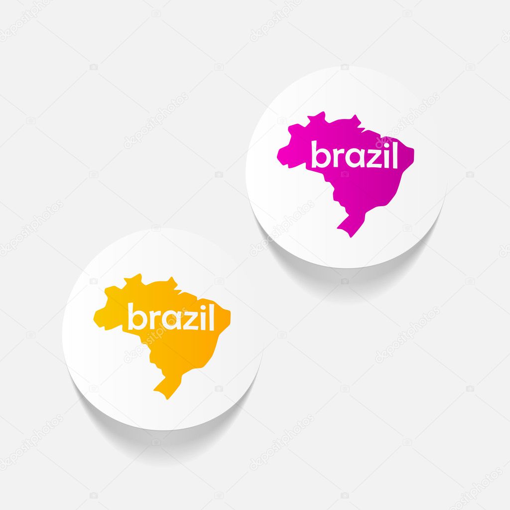 Brazil stickers Stock Vector by ©Palau83 48555505