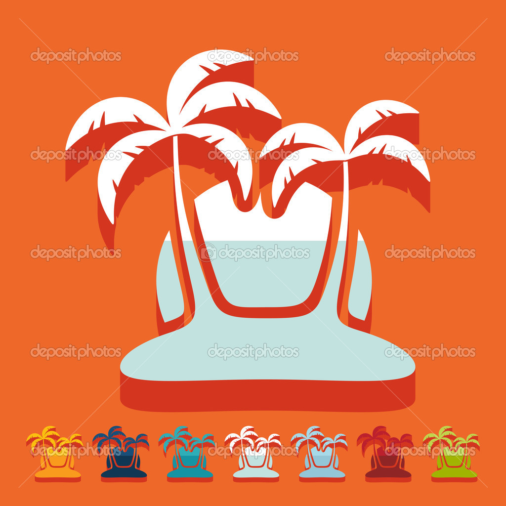 Palm sticker Stock Vector Image by ©Palau83 #48635209