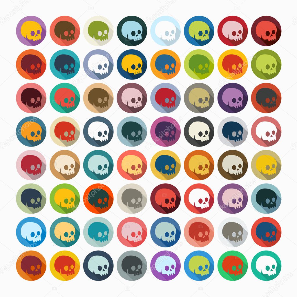 Skull icons Stock Vector by ©Palau83 49217013