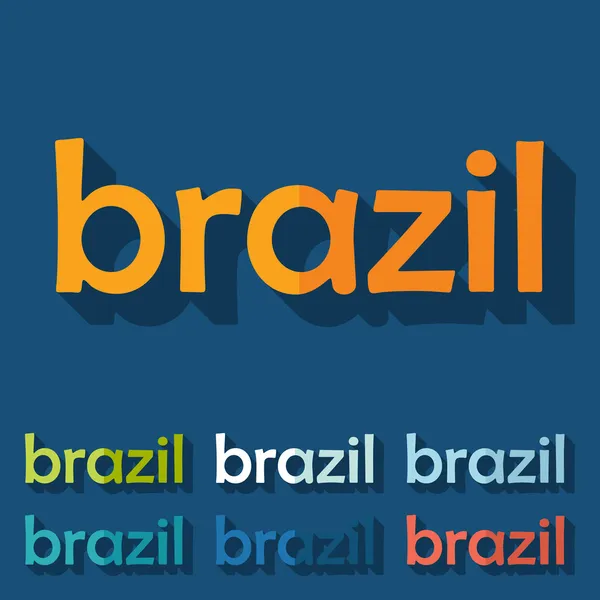 Letras de brasil imágenes de stock de arte vectorial | Depositphotos