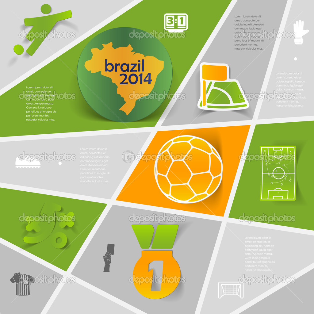 Football infographic Stock Vector by ©Palau83 49357209