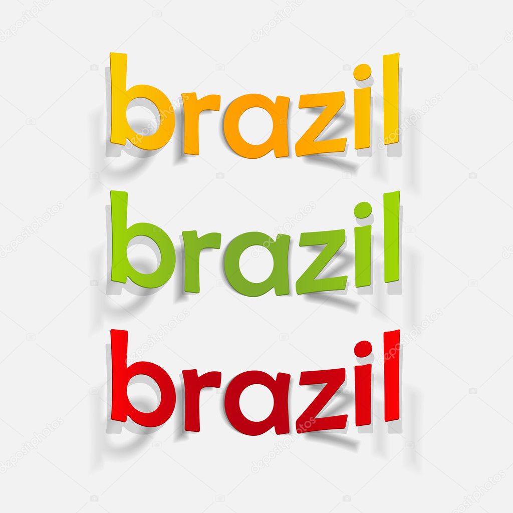 Brazil inscription Stock Vector by ©Palau83 49429259