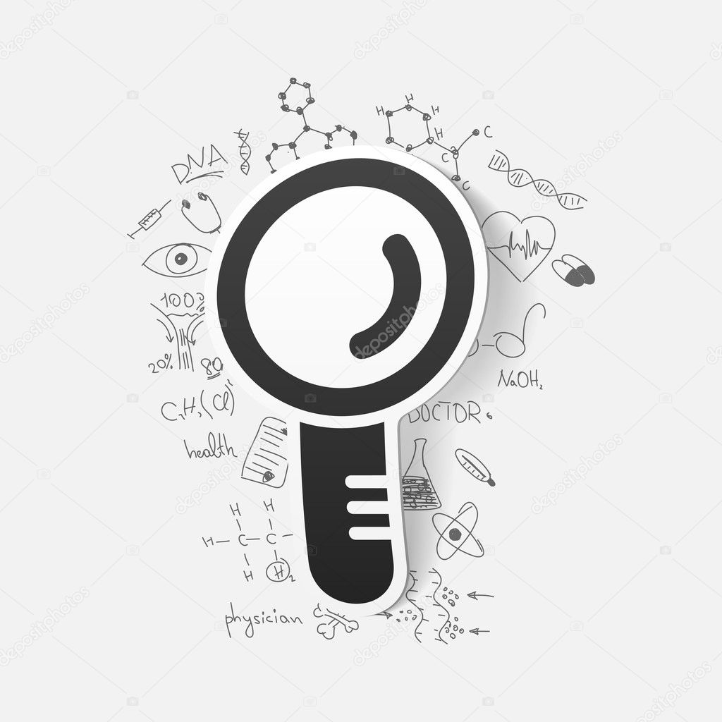 Magnifier sticker Stock Vector Image by ©Palau83 #49751535