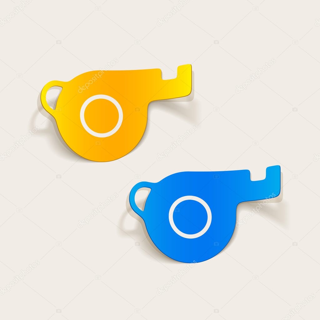 Whistle design element Stock Vector by ©Palau83 49751889