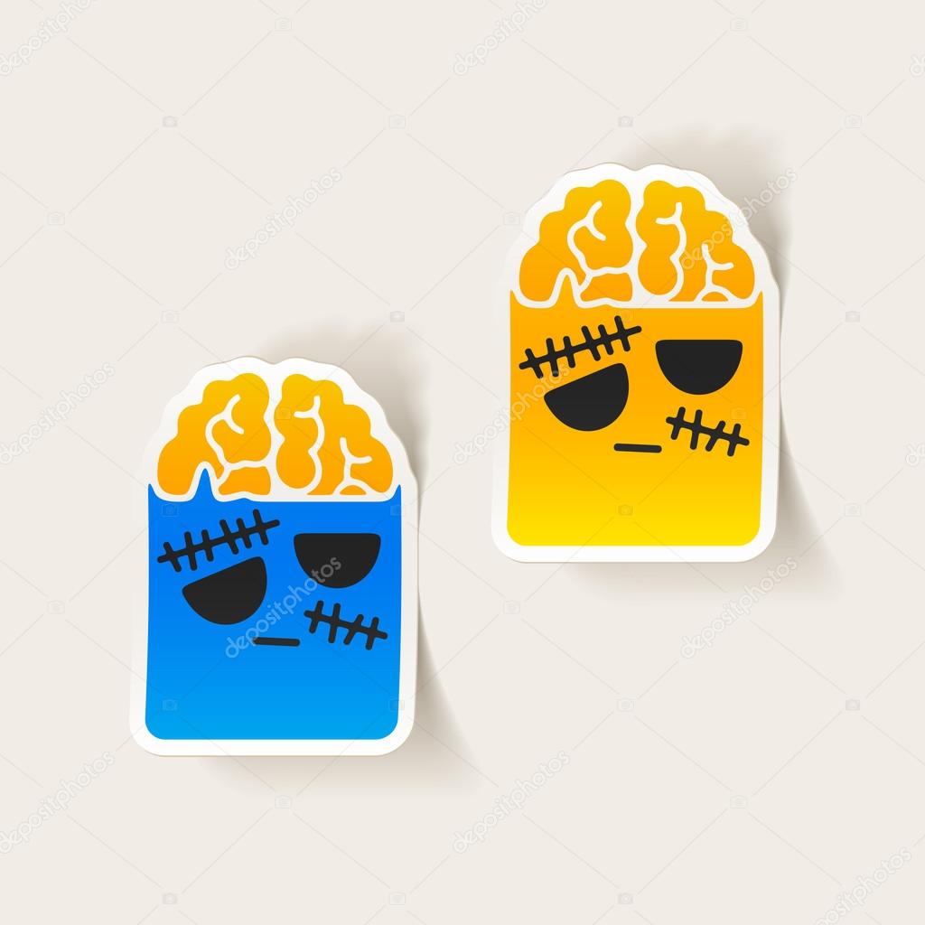 Zombie character label Stock Vector by ©Palau83 50472567