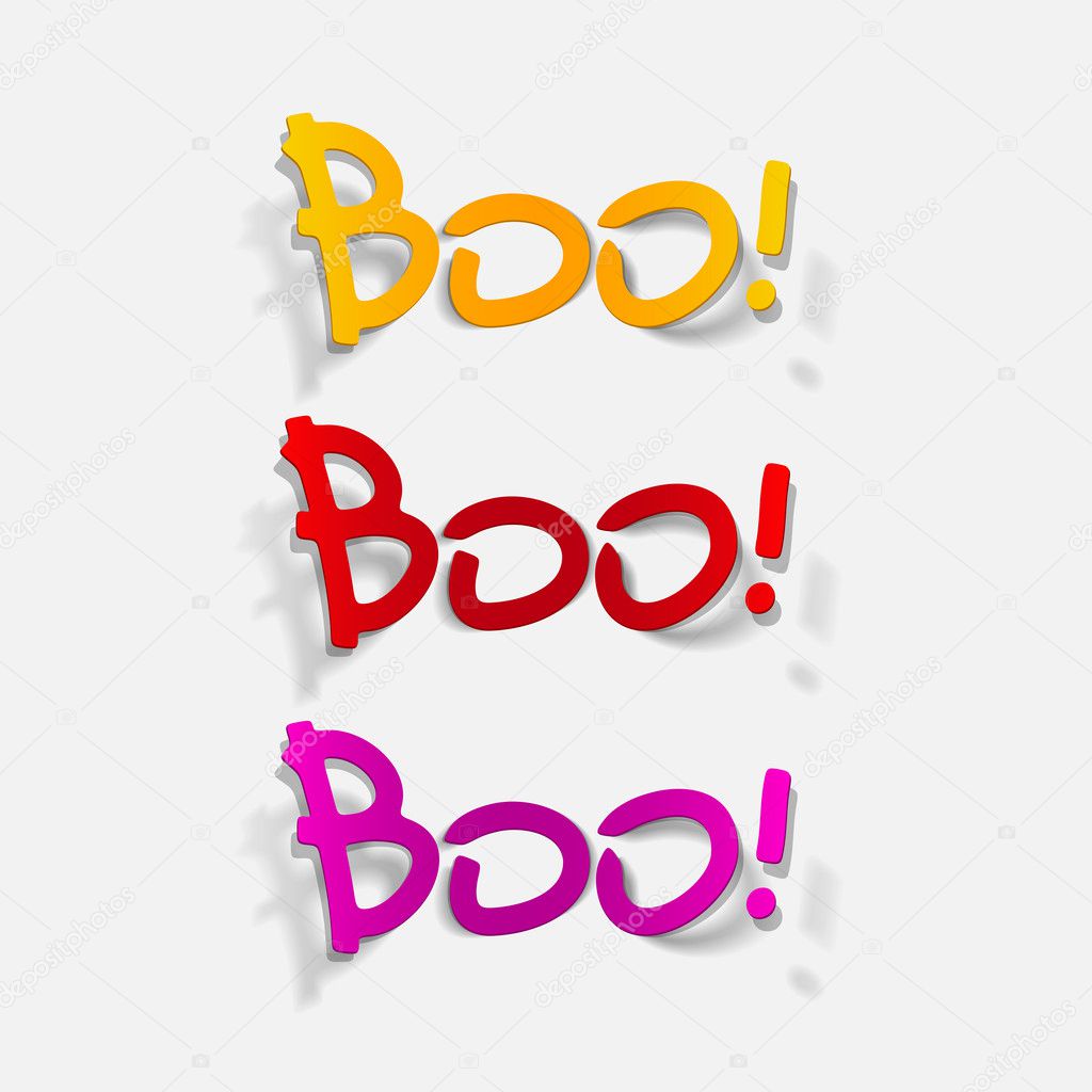 Boo illustration Stock Vector by ©Palau83 50792497