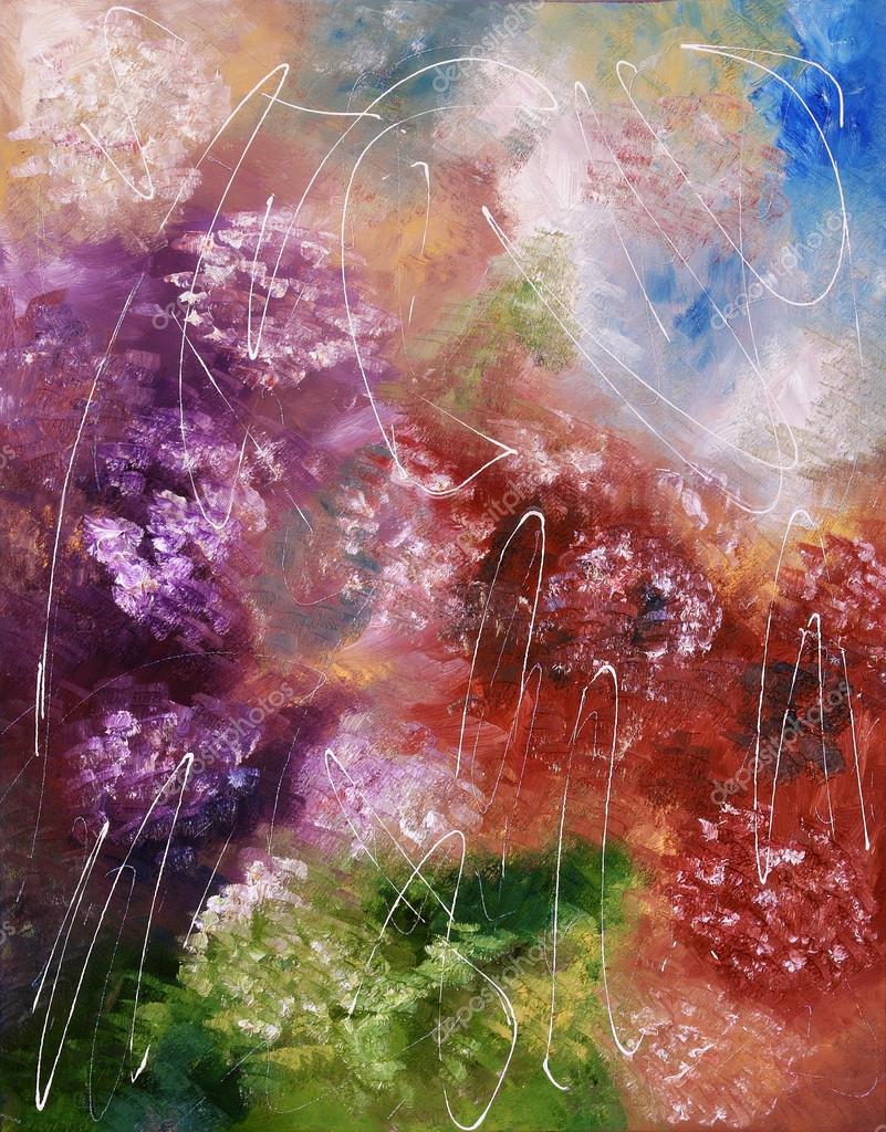 Abstract color splash oil painting — Stock Photo © beatabecla #19394251