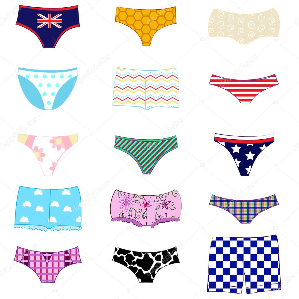 Panties Set — Stock Vector © Glite 32107047