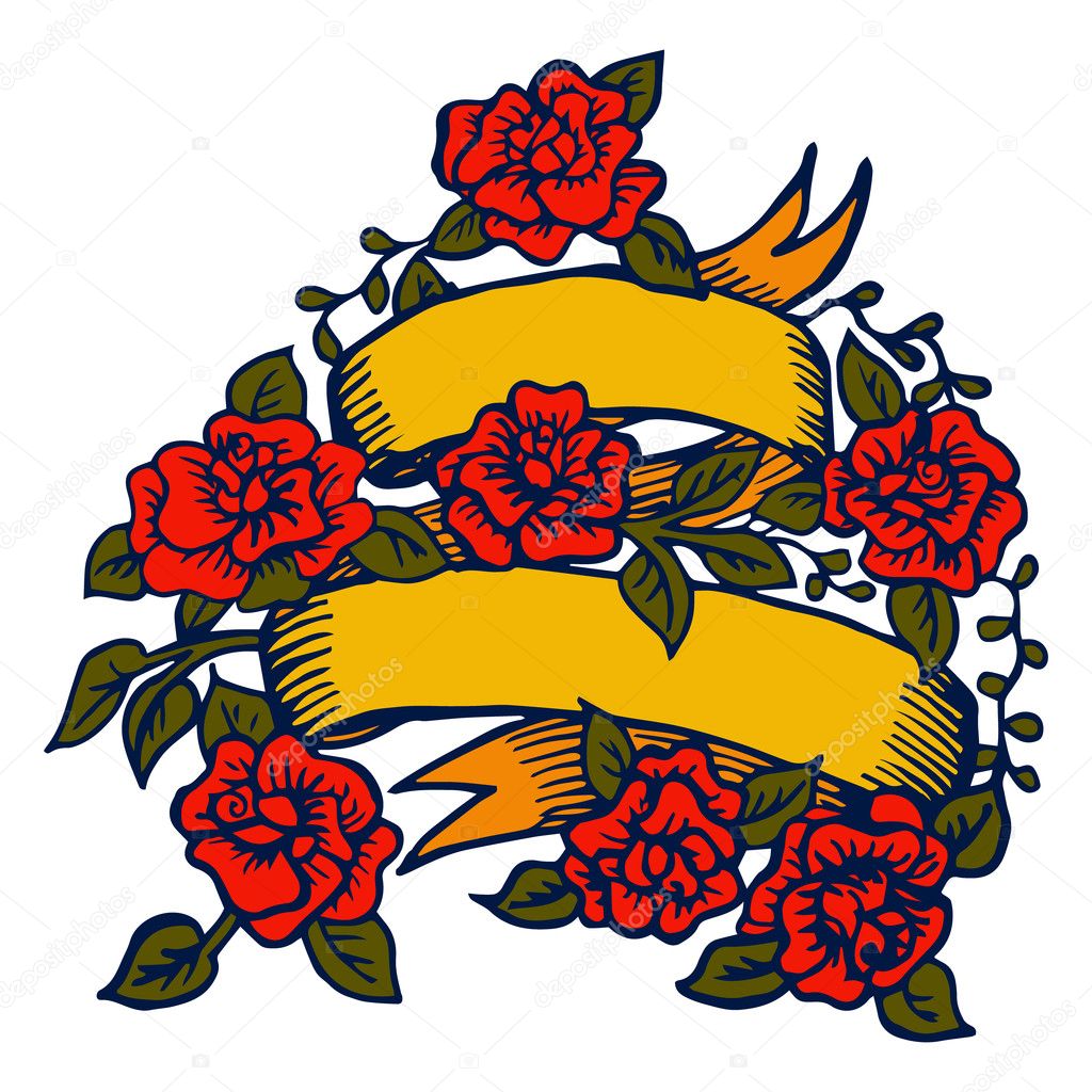 Tattoo Ribbon Vector