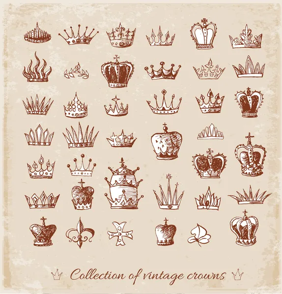 Set of ancient crowns — Stock Vector © EnginKorkmaz #34103601