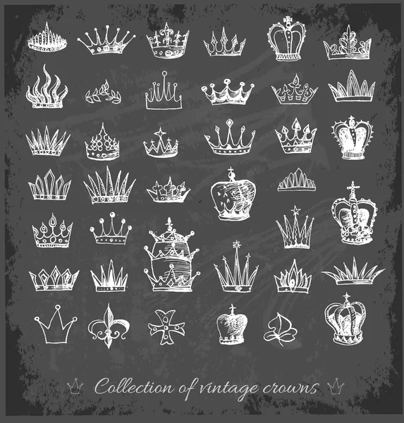 Set of ancient crowns — Stock Vector © EnginKorkmaz #34103601