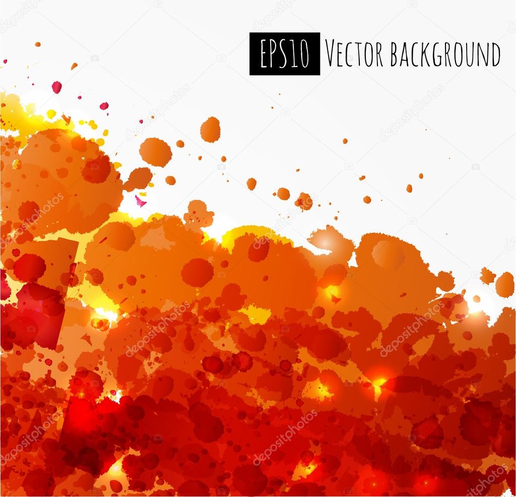 Orange grunge background. Stock Vector Image by ©Elinacious #35836375