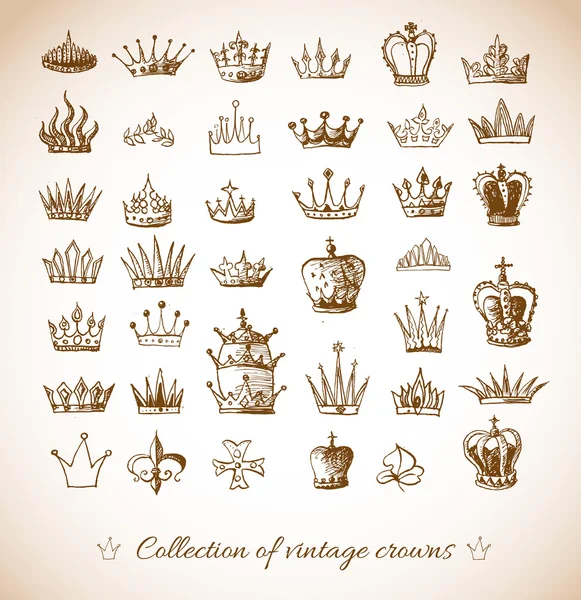 Set of ancient crowns — Stock Vector © EnginKorkmaz #34103601