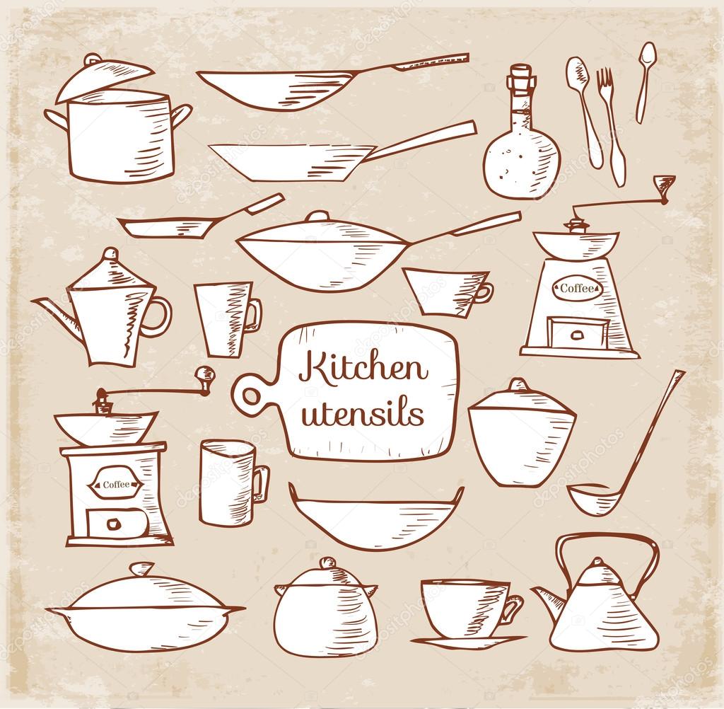 Kitchen tools Stock Vector Image by ©Elinacious #39692509