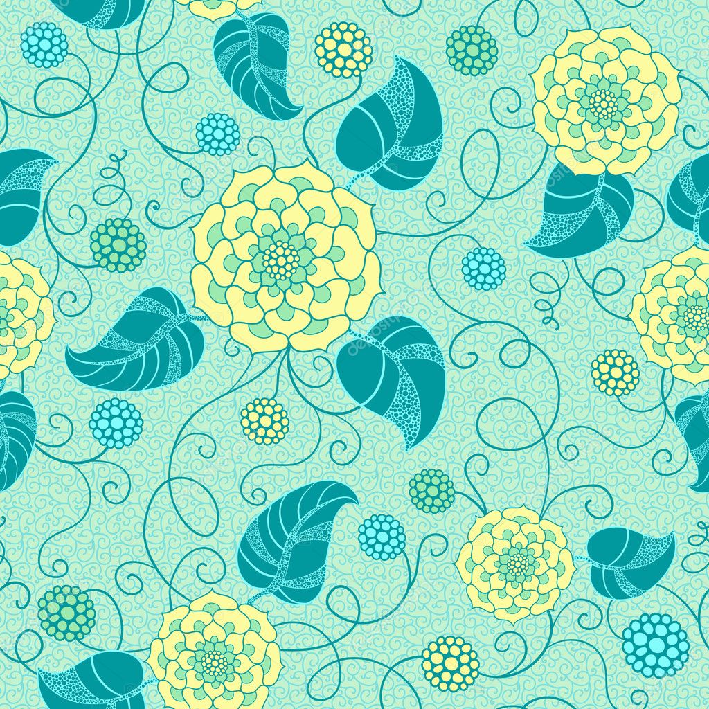 Seamless floral pattern — Stock Vector © Baksiabat #27688183