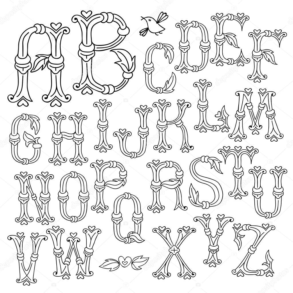 Letras do alfabeto desenhadas - Imagui