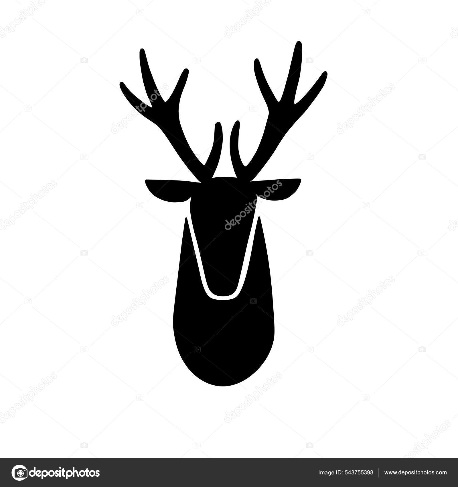 Simple Deer Head Drawings
